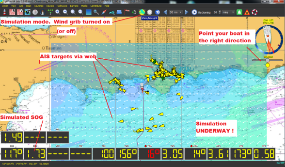 Getting Started 6. qtVlm prepares route (+ simulator)